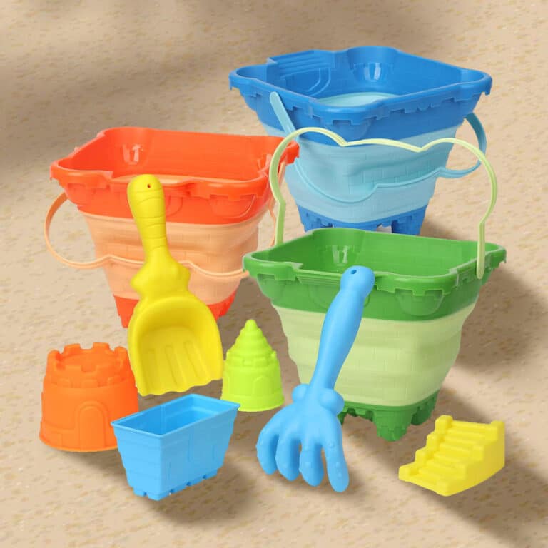 Juego de Playa Plegable Balde Pala y Moldes Para Arena – Compralo Ahora